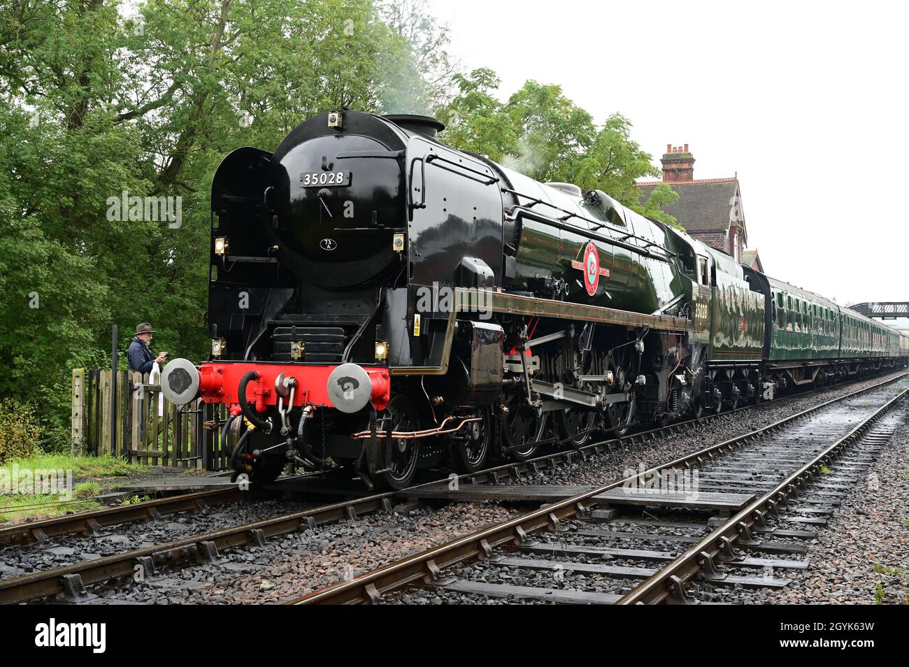 Sr merchant navy class steam hi-res stock photography and images - Alamy