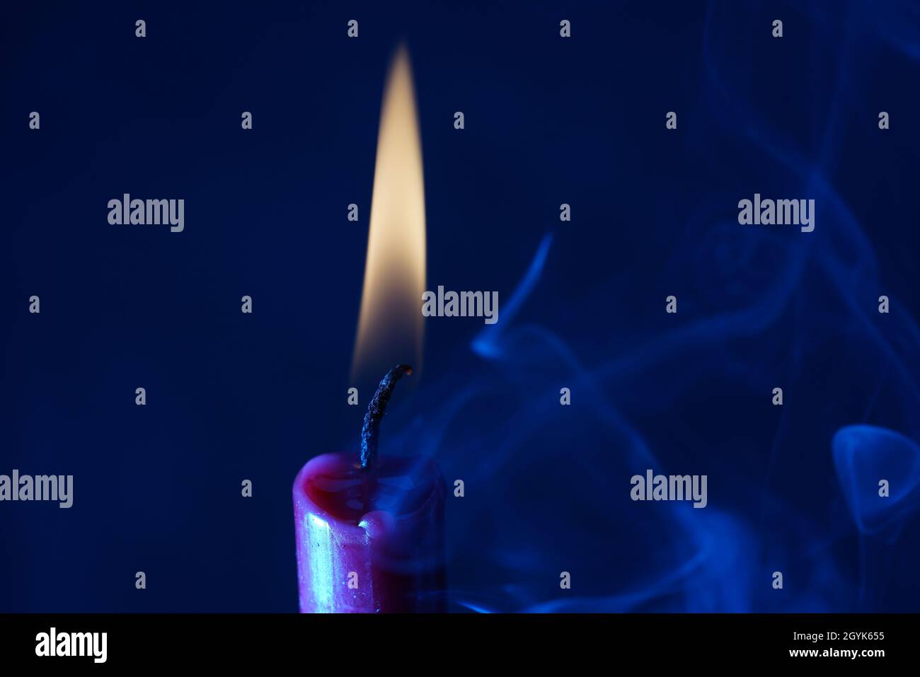 Melted blue wax hi-res stock photography and images - Alamy