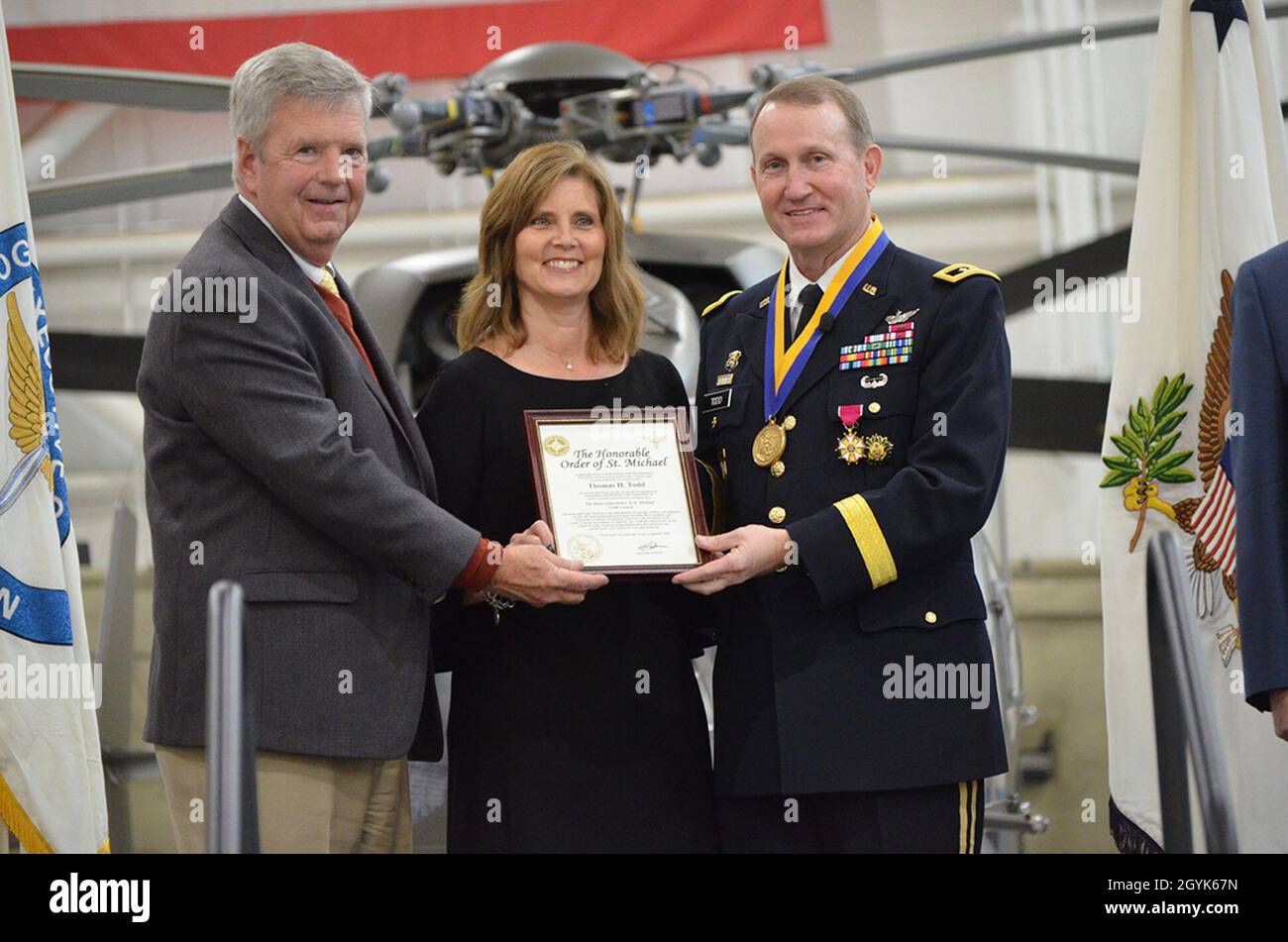 Maj. Gen. Thomas Todd, with wife Tracy, receives the Honorable Order of ...