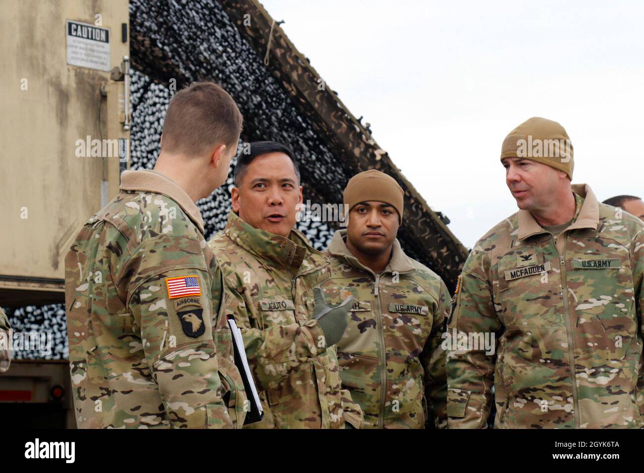 Maj. Gen. Antonio Aguto (center), Commanding General, 3rd infantry ...