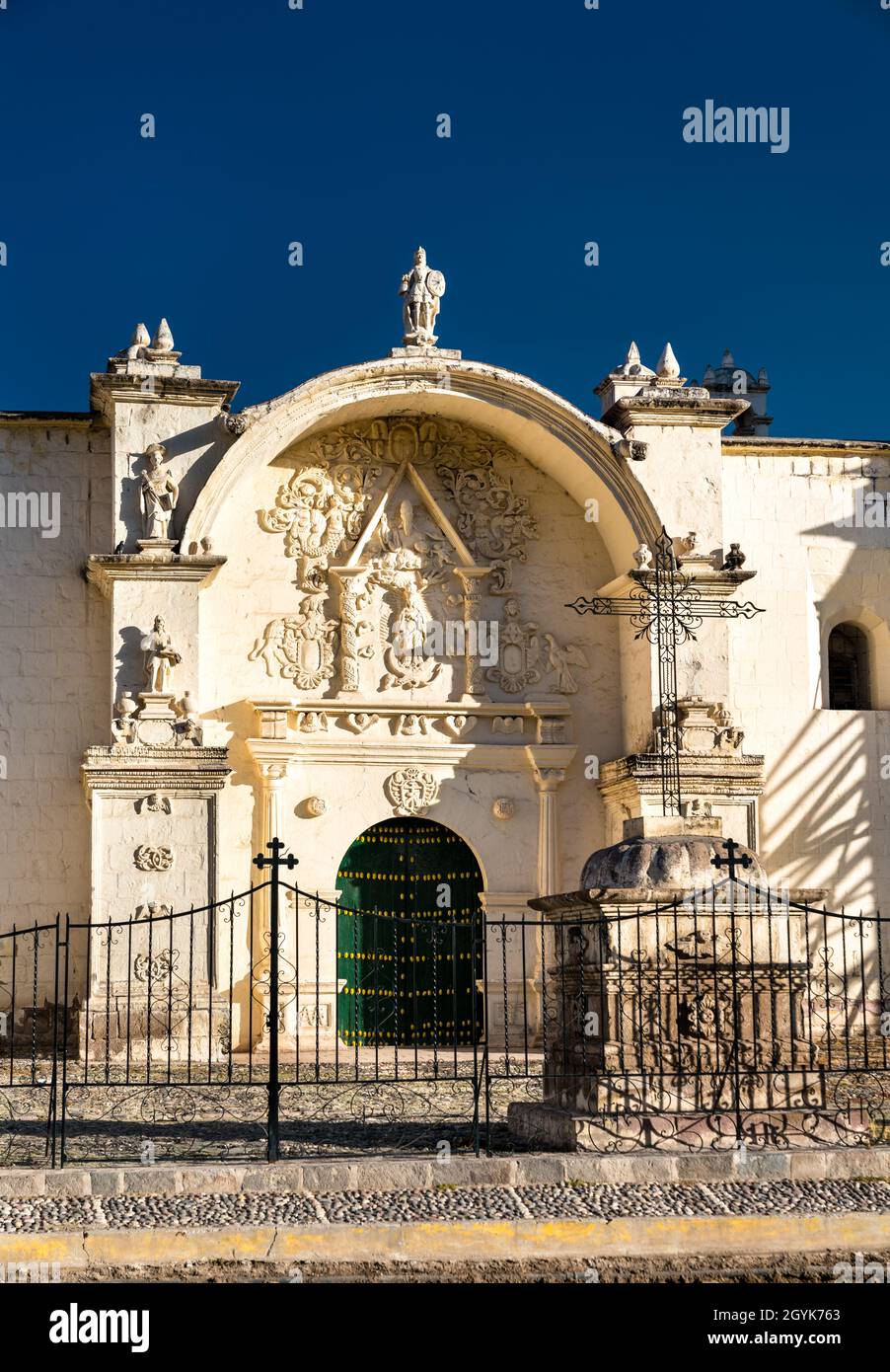 Immaculate Conception Church in Yanque, Peru Stock Photo - Alamy