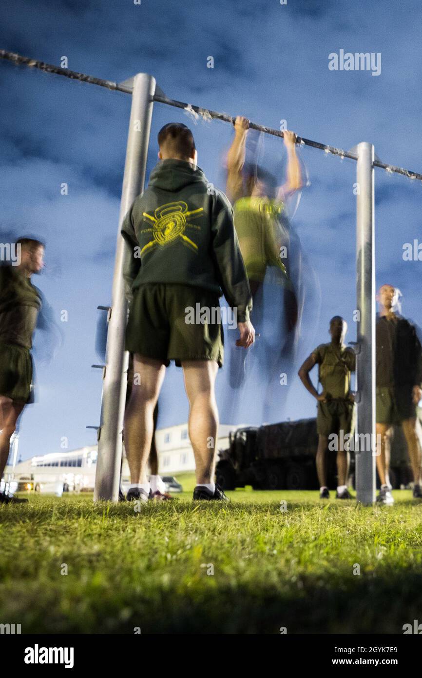 U.S. Marines with Headquarters and Support Battalion, Marine Corps ...