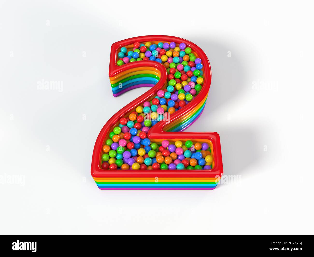 Number 2 and 3d children hi-res stock photography and images - Alamy