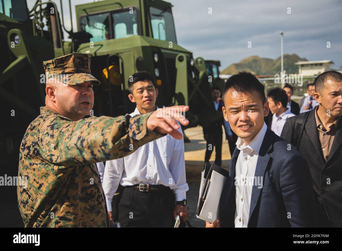 U.S. Marine Corps MSgt. Michael Turner, a company operations chief with ...