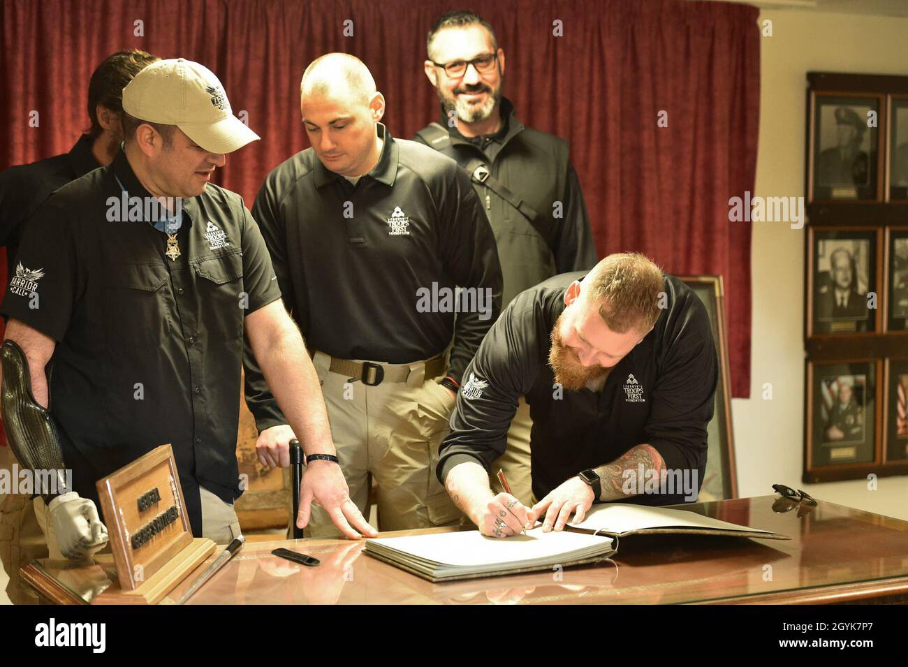 Retired U.S. Marine Cpl. Rory Hamill (right), associated with Troops ...