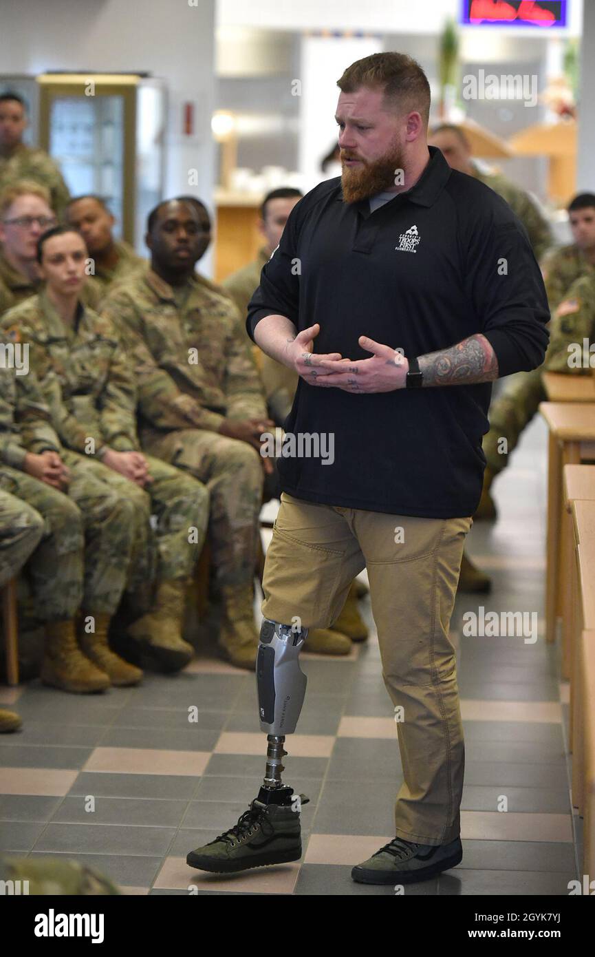 Retired U.S. Marine Cpl. Rory Hamill, associated with Troops First ...