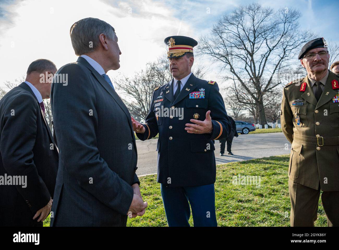 U.S. Army Col. Jerry Farnsworth (center), acting superintendent ...