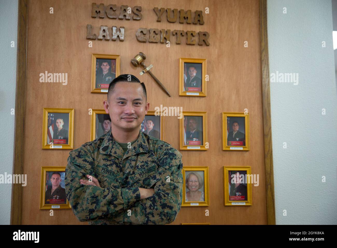 Gunnery Sgt Mario Powers, the Legal Services Chief with Legal Services ...