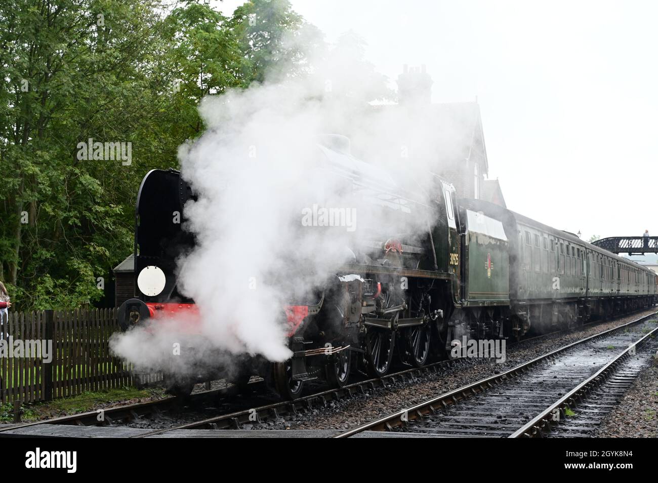Historic steam locomotive schools class steam locomotive hi-res stock ...