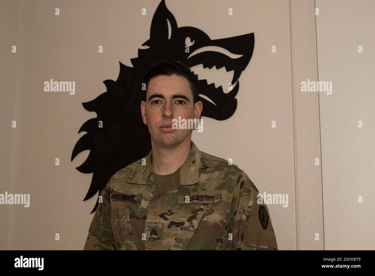 U.S. Army Sgt. Christopher Cook, the non-commissioned officer in charge ...