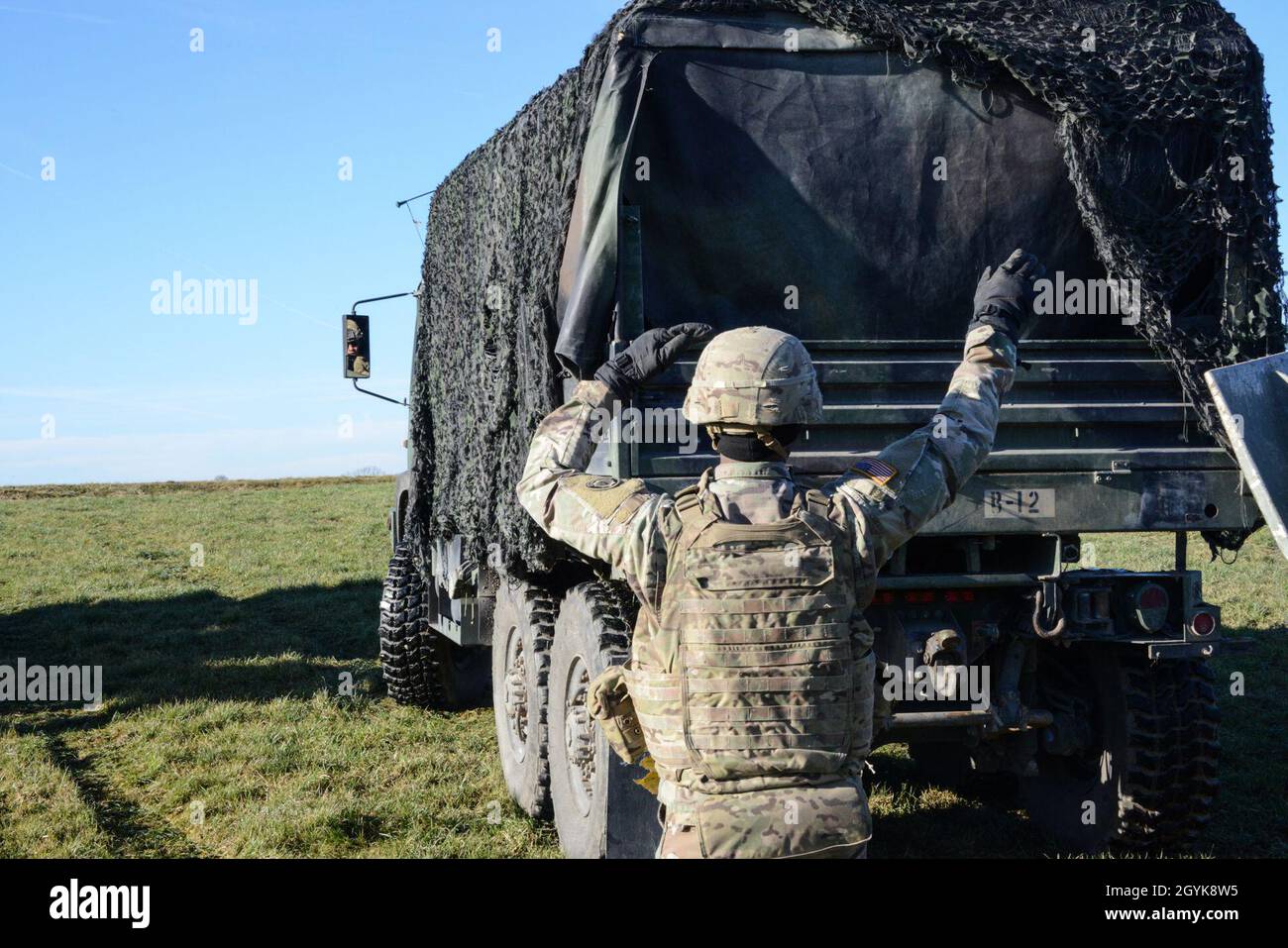 U.S. Army Sgt. Devin White, assigned to the Bravo Battery, Field ...