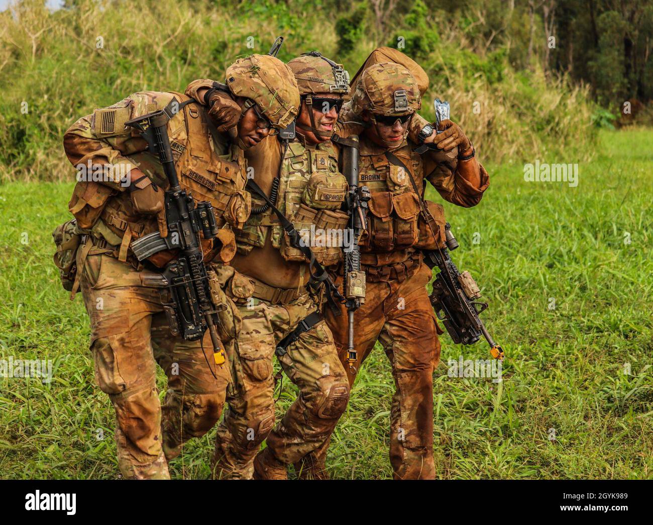 Soldiers from 1-21 Infantry Battalion, 2nd Brigade Combat Team, 25th ...