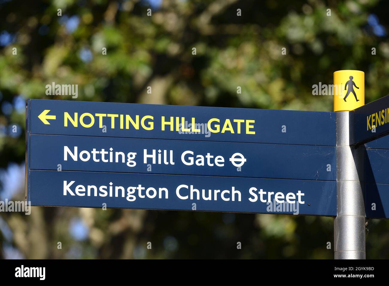 Kensington street sign hi-res stock photography and images - Alamy