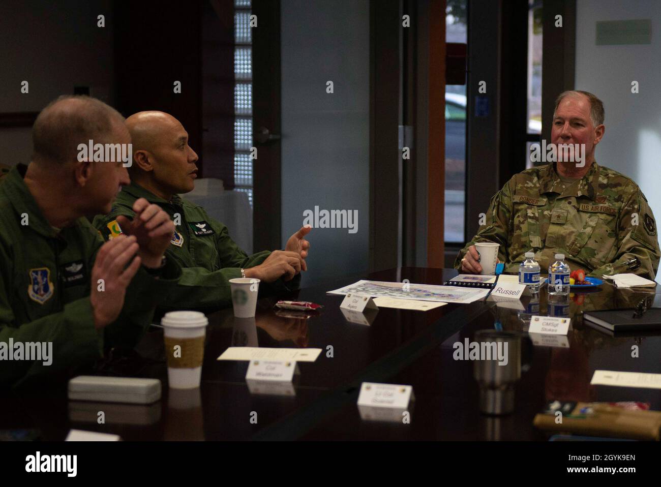 U.S. Air National Guard Brig. Gen. Russell L. Ponder (right), Director ...