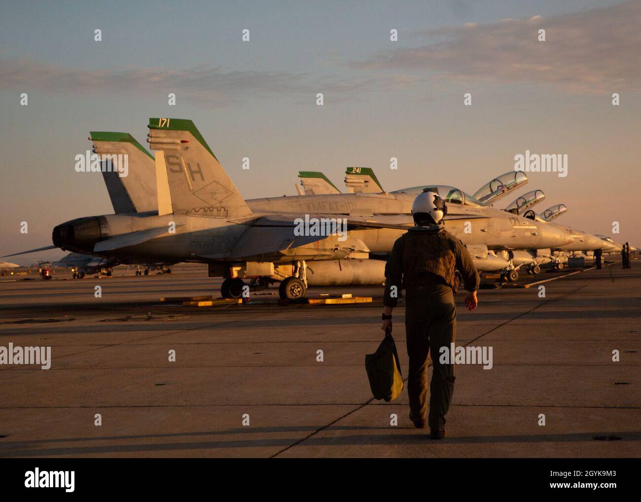 U.S. Marine Corps Capt. Landon Keller, an F/A-18 Super Hornet pilot ...