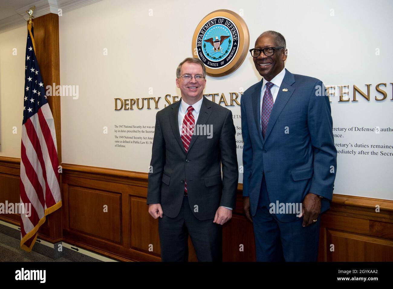 Deputy Defense Secretary David L. Norquist holds an office call with ...