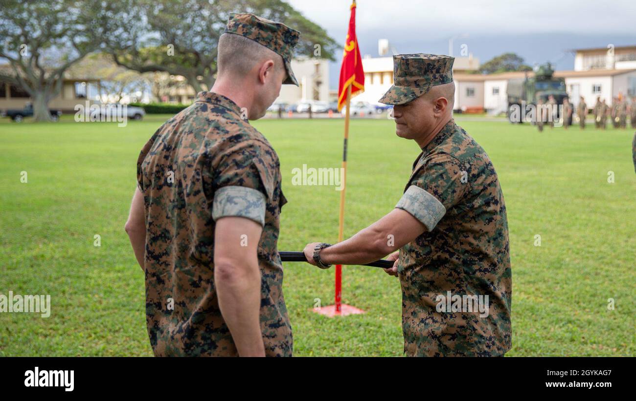 U.S. Marine Corps Lt. Col. Jeffery Curtis, commanding officer of 1st ...