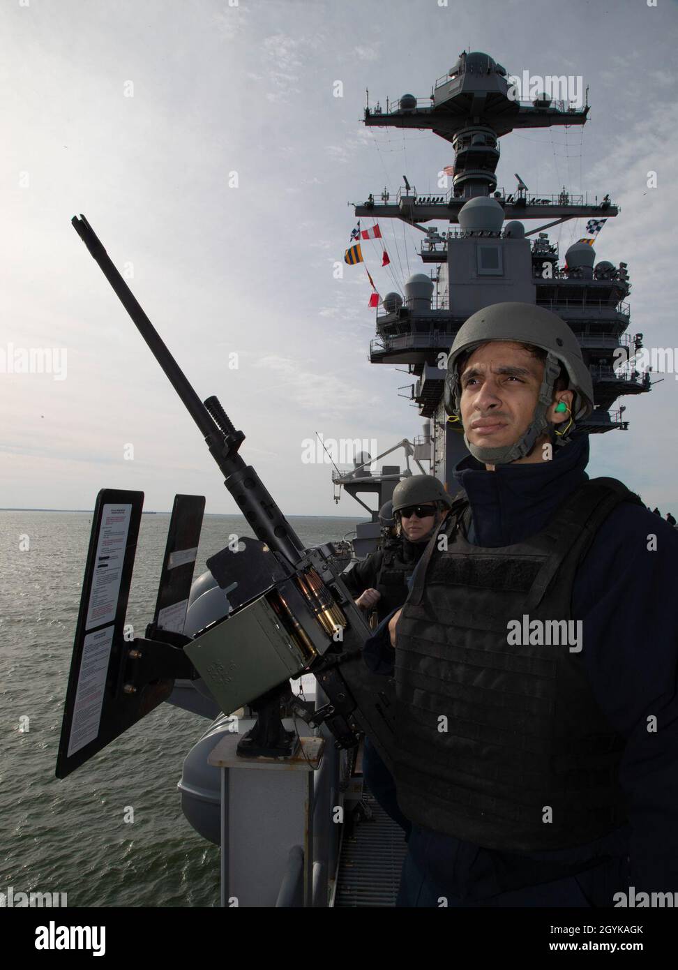 ATLANTIC OCEAN (Jan. 16, 2020) Gunner's Mate 2nd Class Bruce Alvarez ...