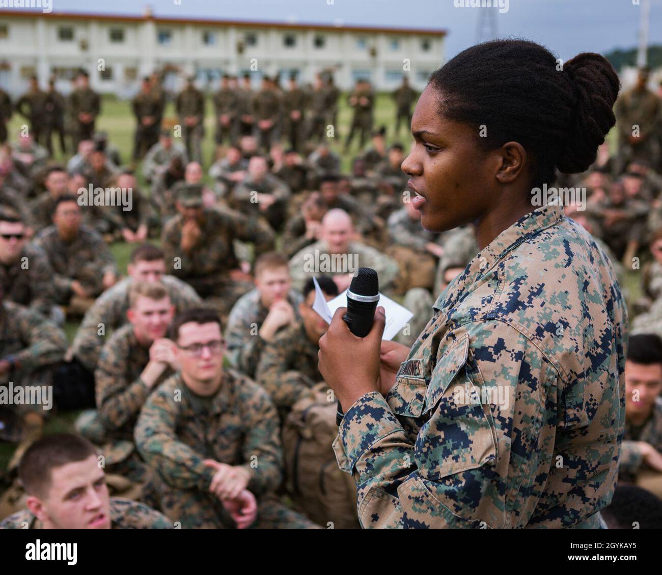 U.S. Marine Corps Cpl. Ashley Constant, a network administrator with ...