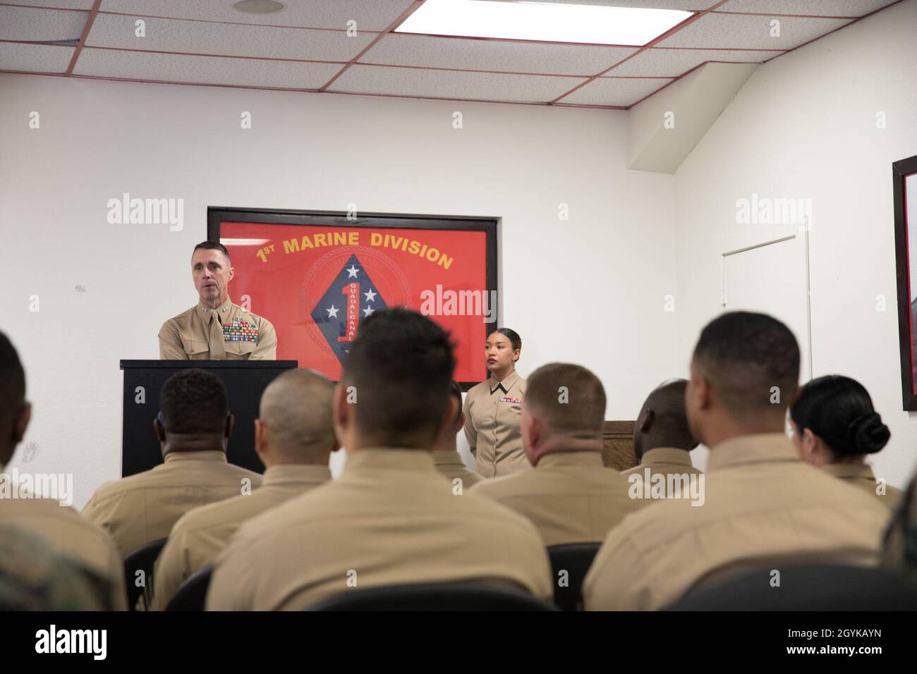 U.S. Marine Corps Maj. Gen. Robert Castellvi, commanding general of 1st ...