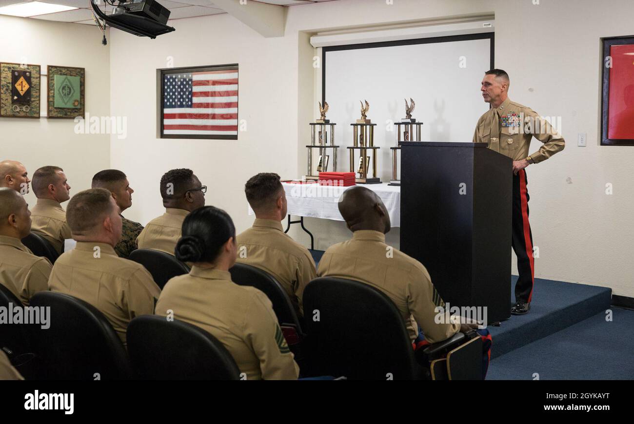 U.S. Marine Corps Maj. Gen. Robert Castellvi, commanding general of 1st ...
