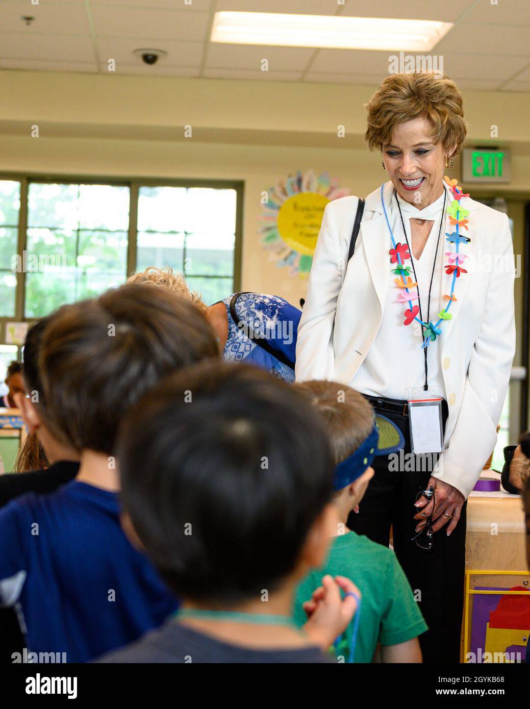 200116-N-PM193-1128 PEARL HARBOR (Jan. 16, 2020) Mrs. Robyn Modly, wife ...