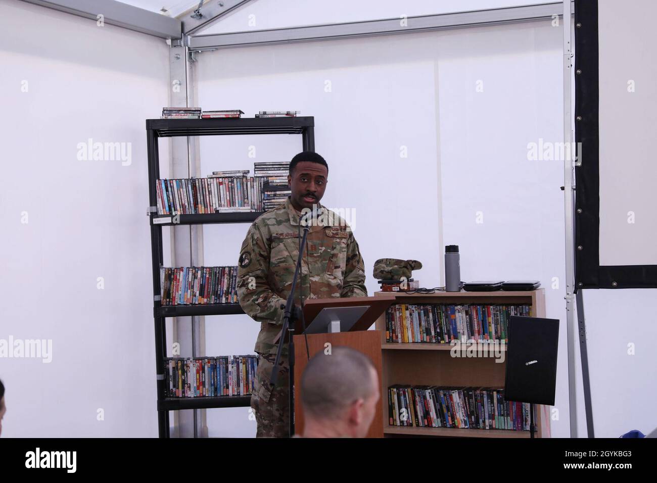 Air Force Capt. Nathaniel F. Shearer, 1st Infantry Division’s staff ...