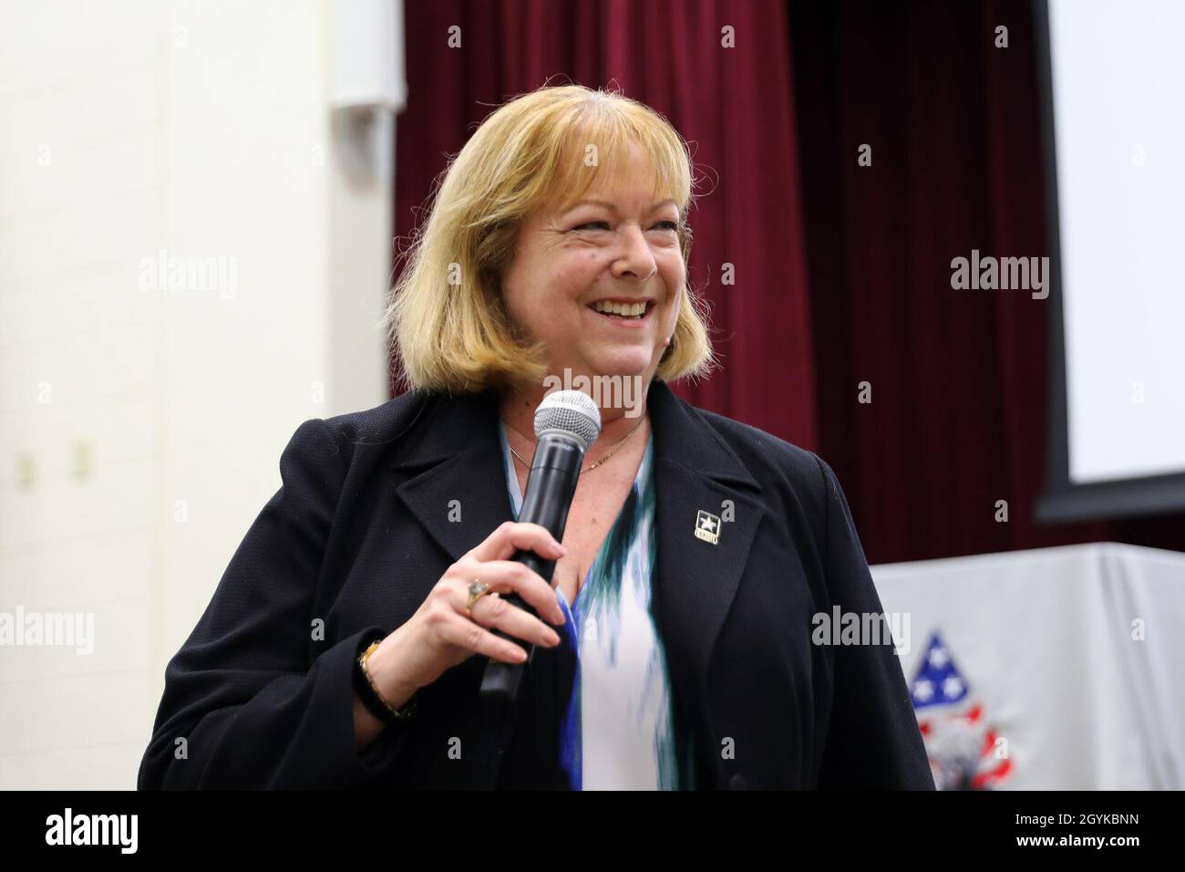 Brig. Gen. Shan K. Bagby and Ms. Carey Klug hosted a town hall and ...