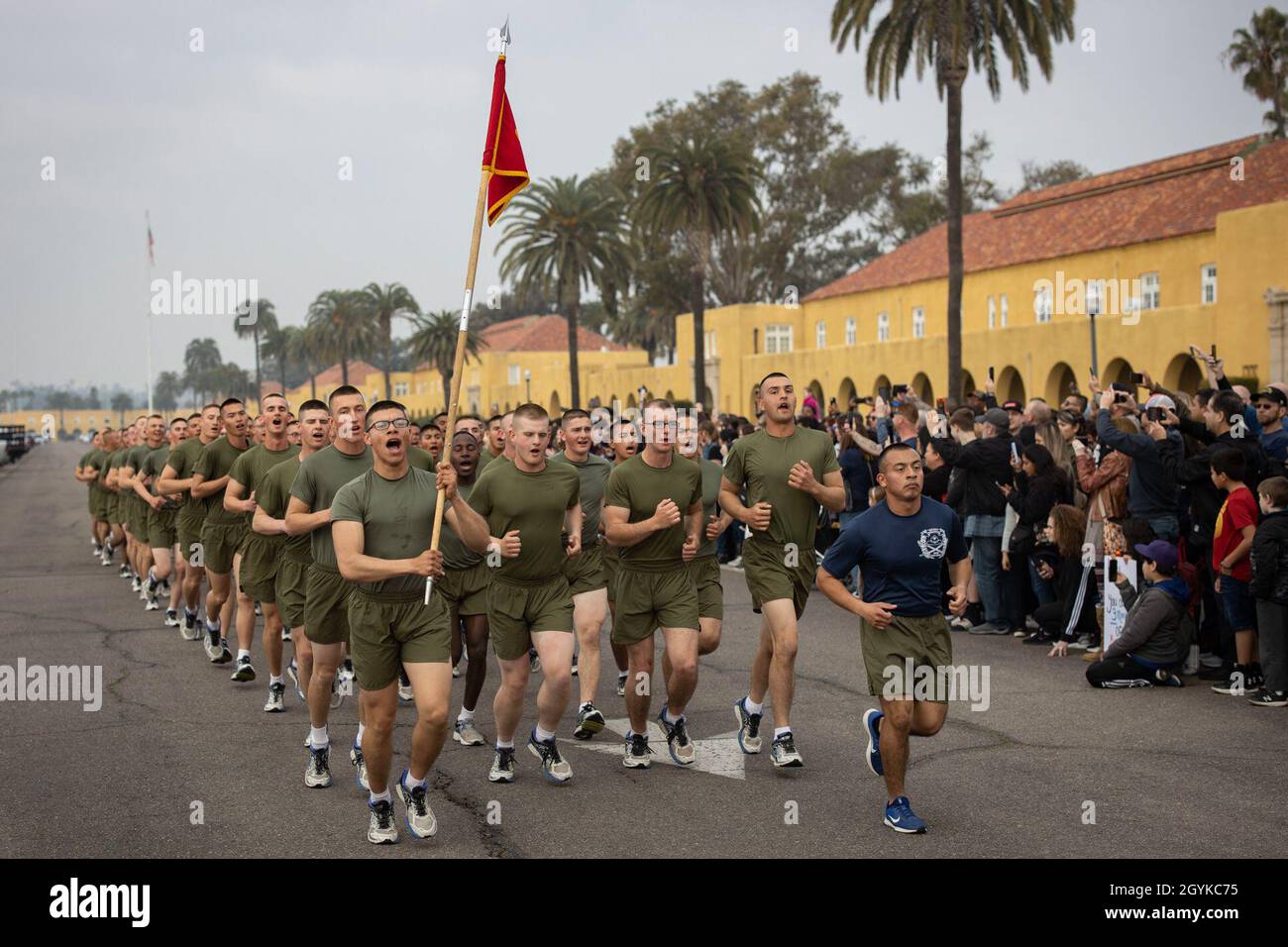 New Marines with Kilo Company, 3rd Recruit Training Battalion ...