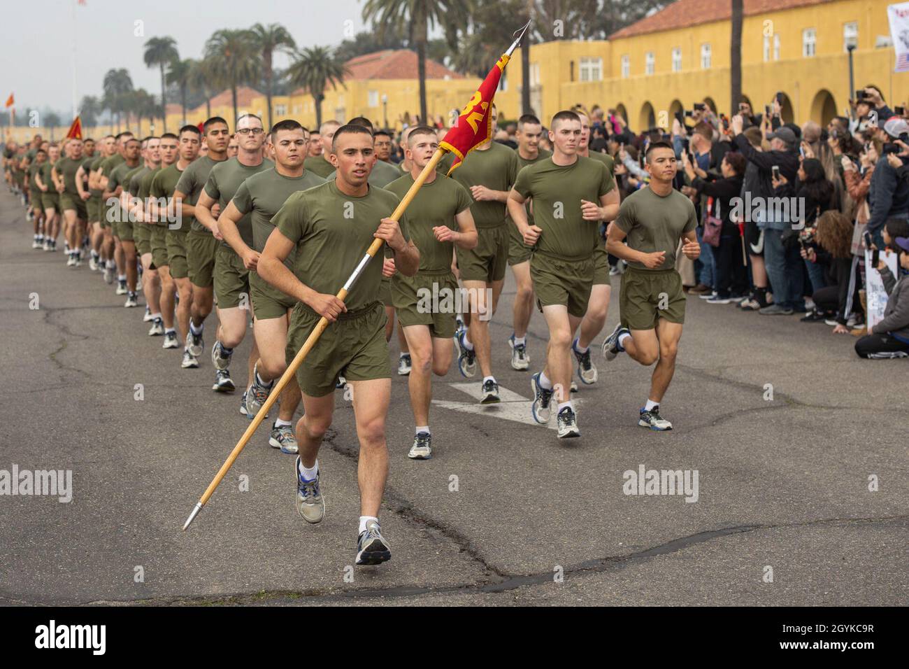 New Marines with Kilo Company, 3rd Recruit Training Battalion ...