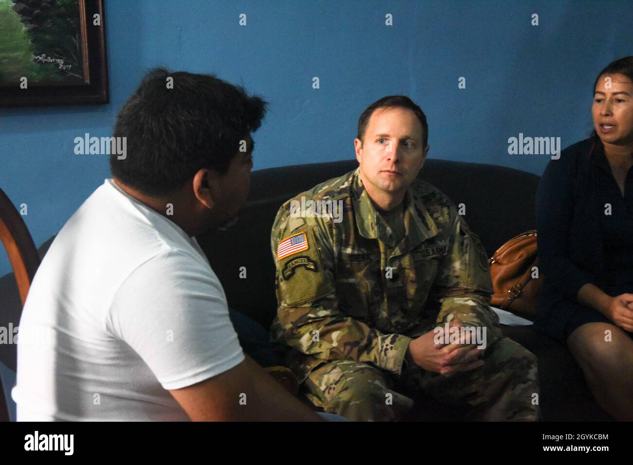 U.S. Army Lt. Col. Jeffrey Uherka (center), Joint Task Force-Bravo ...