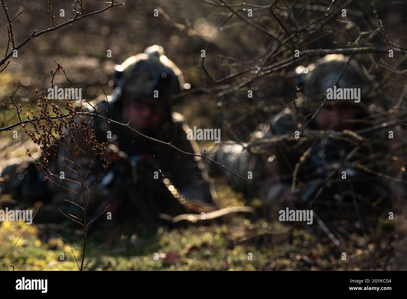 U.S. Airmen assigned to the 435th Security Forces Squadron pull ...
