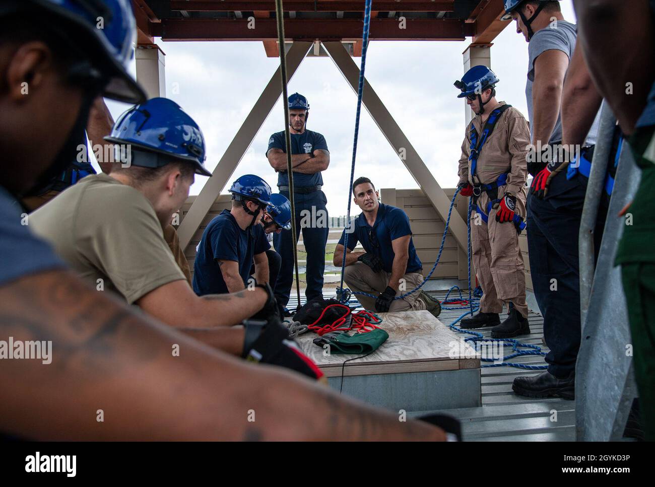 Tech. Sgt. Alexander Spears, DOD Fire Academy instructor, teaches ...