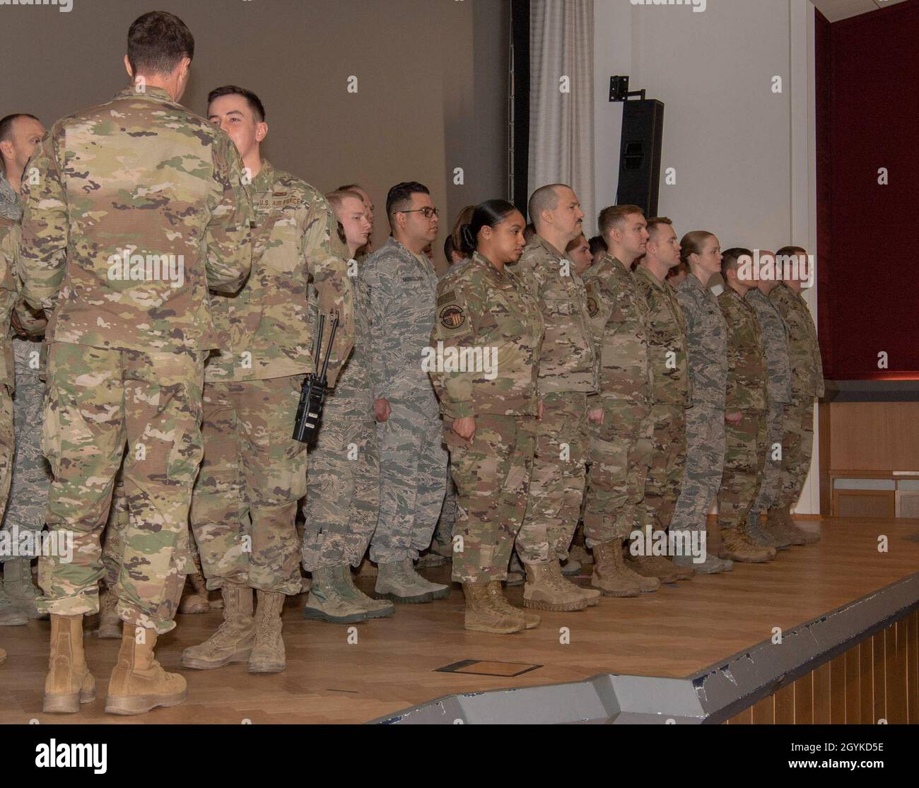 U.S. Air Force Col. David Epperson, 52nd Fighter Wing commander, left ...