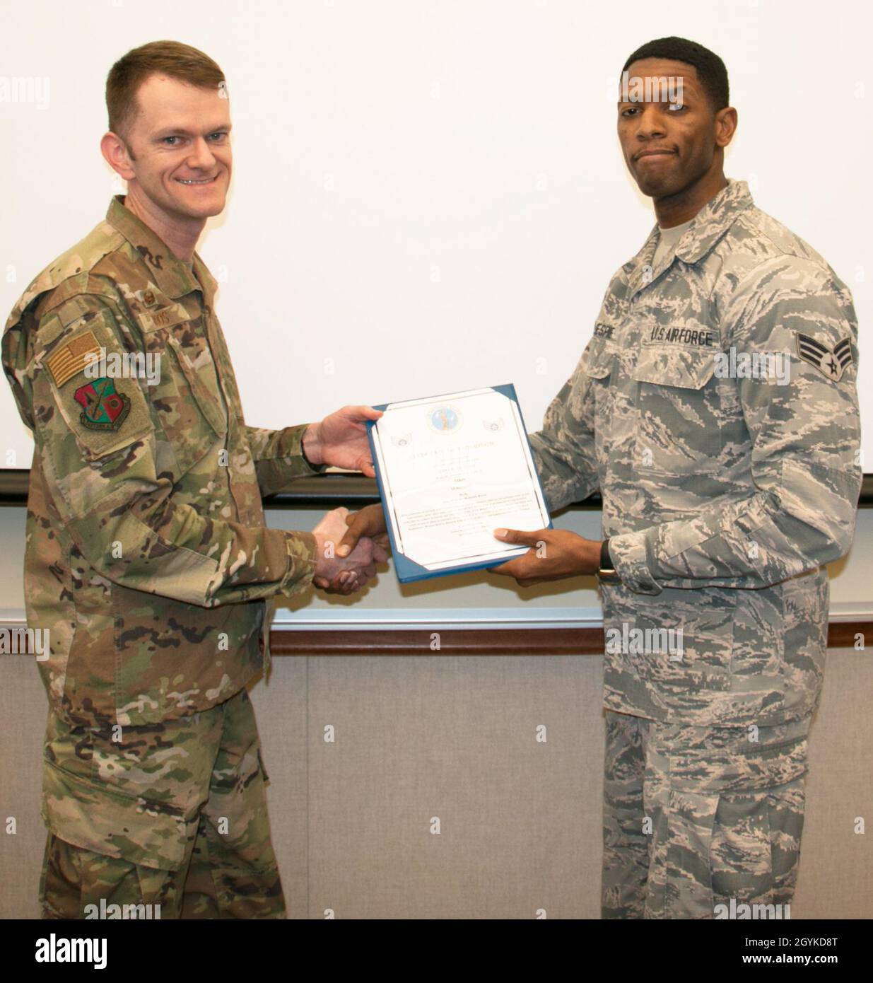 Staff Sgt. Gary Gillespie, right, was recently promoted at the Eastern ...