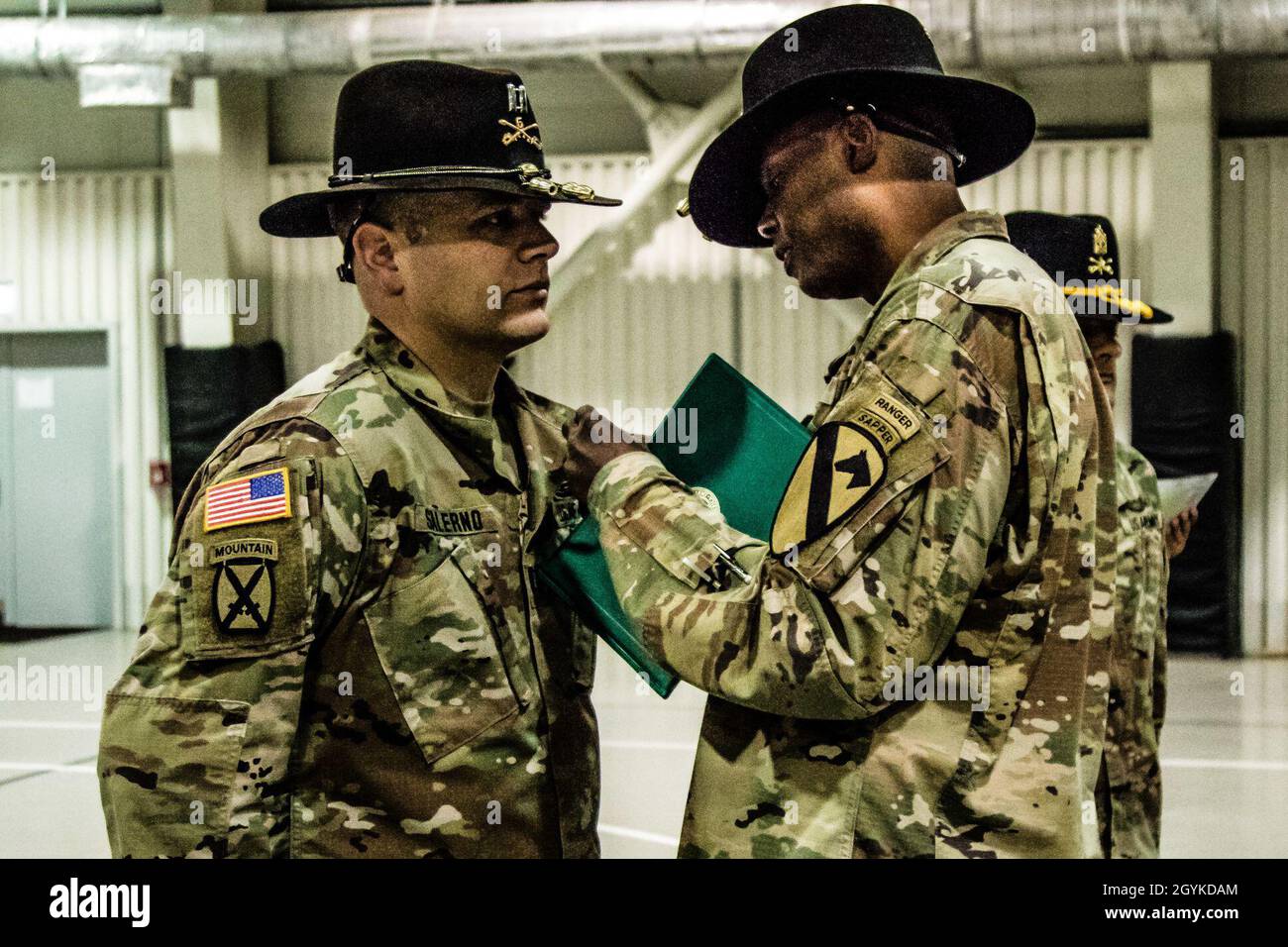 The change of command ceremony for Headquarters and Headquarters ...