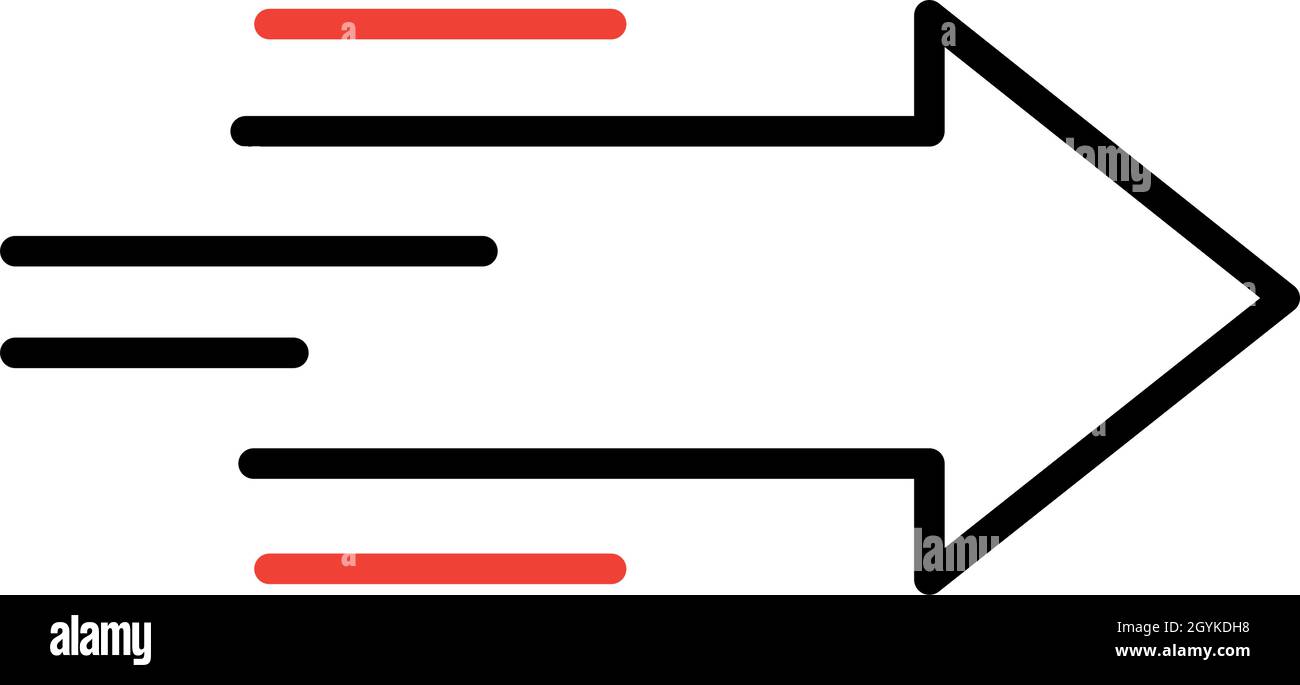 speed arrow signal line style Stock Vector Image & Art - Alamy