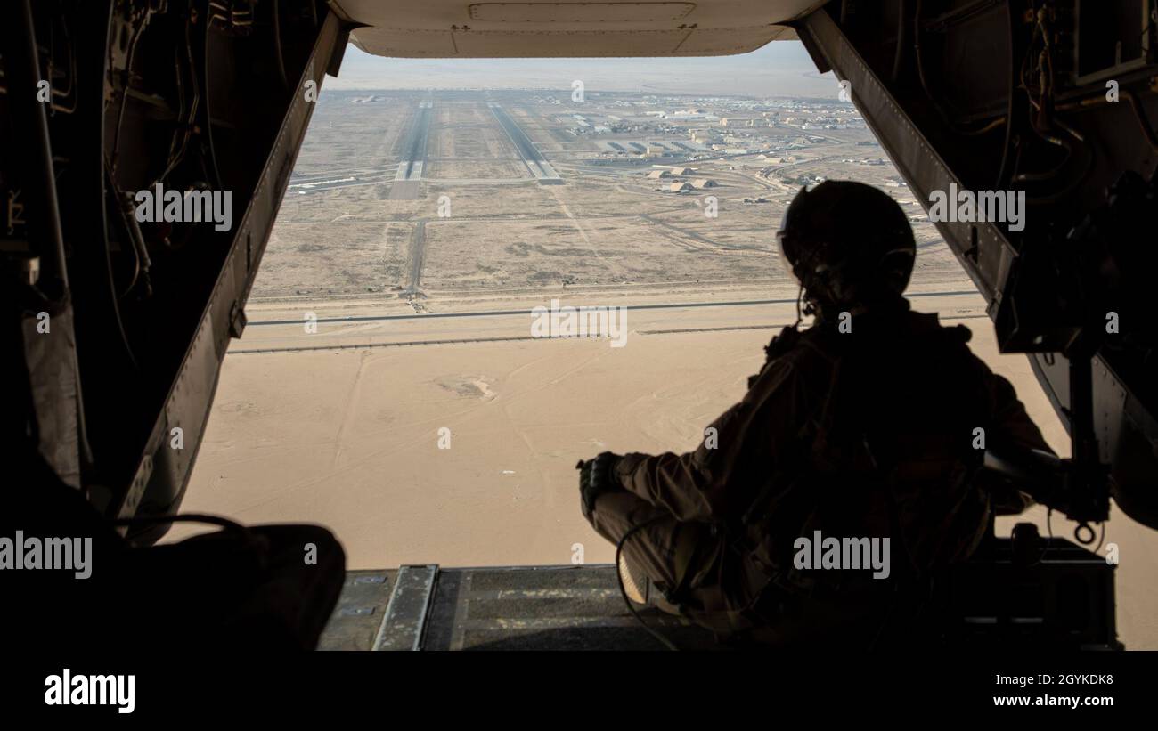 A U.S. Marine with Marine Medium Tiltrotor (VMM) 161, assigned to ...