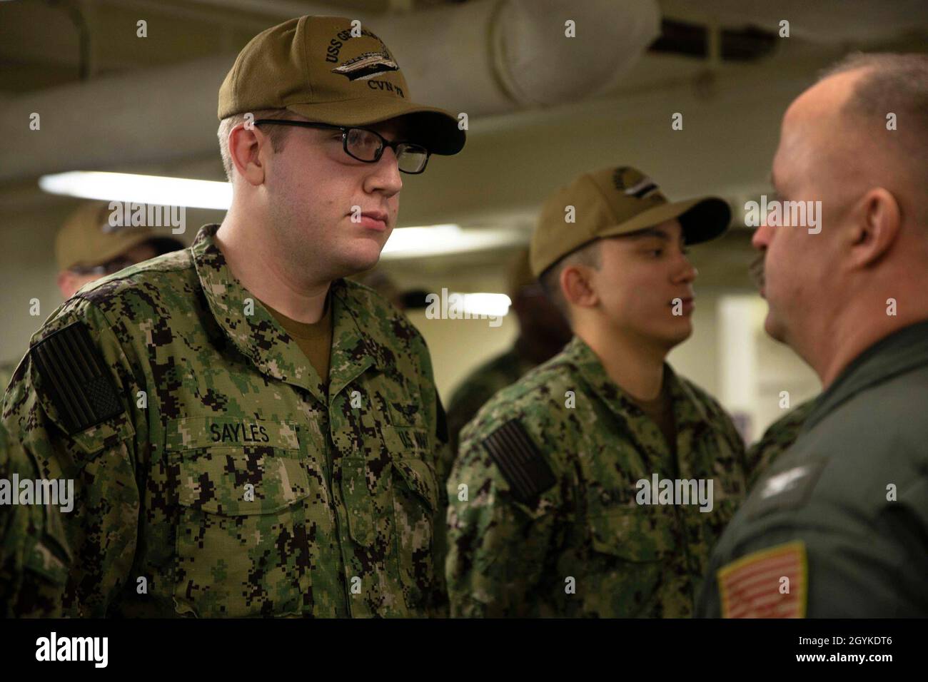 ATLANTIC OCEAN (Jan. 17, 2020) Capt. Timothy Waits, USS Gerald R. Ford ...