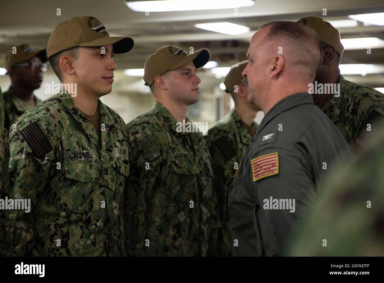 ATLANTIC OCEAN (Jan. 17, 2020) Capt. Timothy Waits, USS Gerald R. Ford ...
