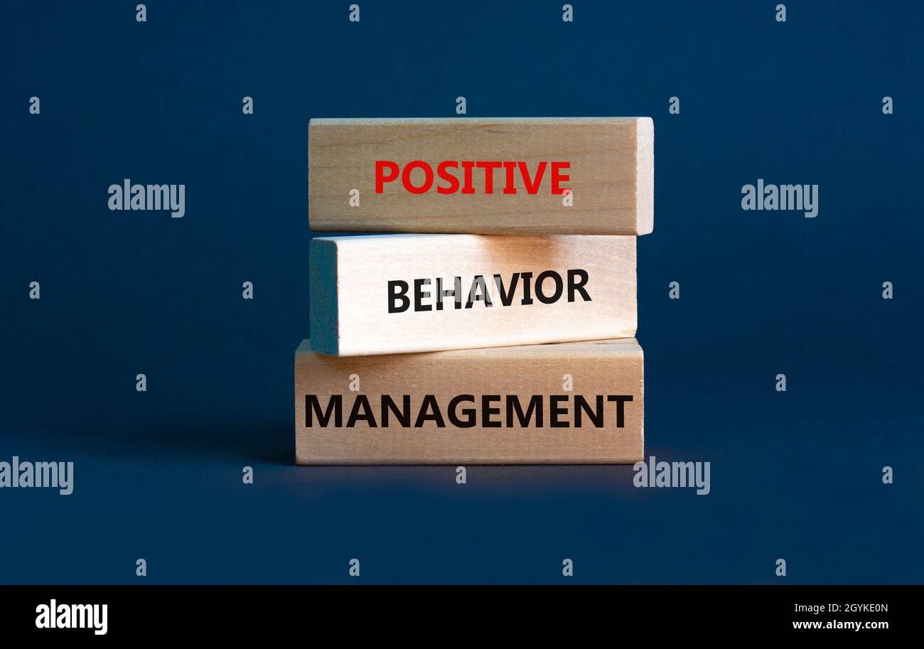 Positive behavior management symbol. Concept words Positive behavior ...
