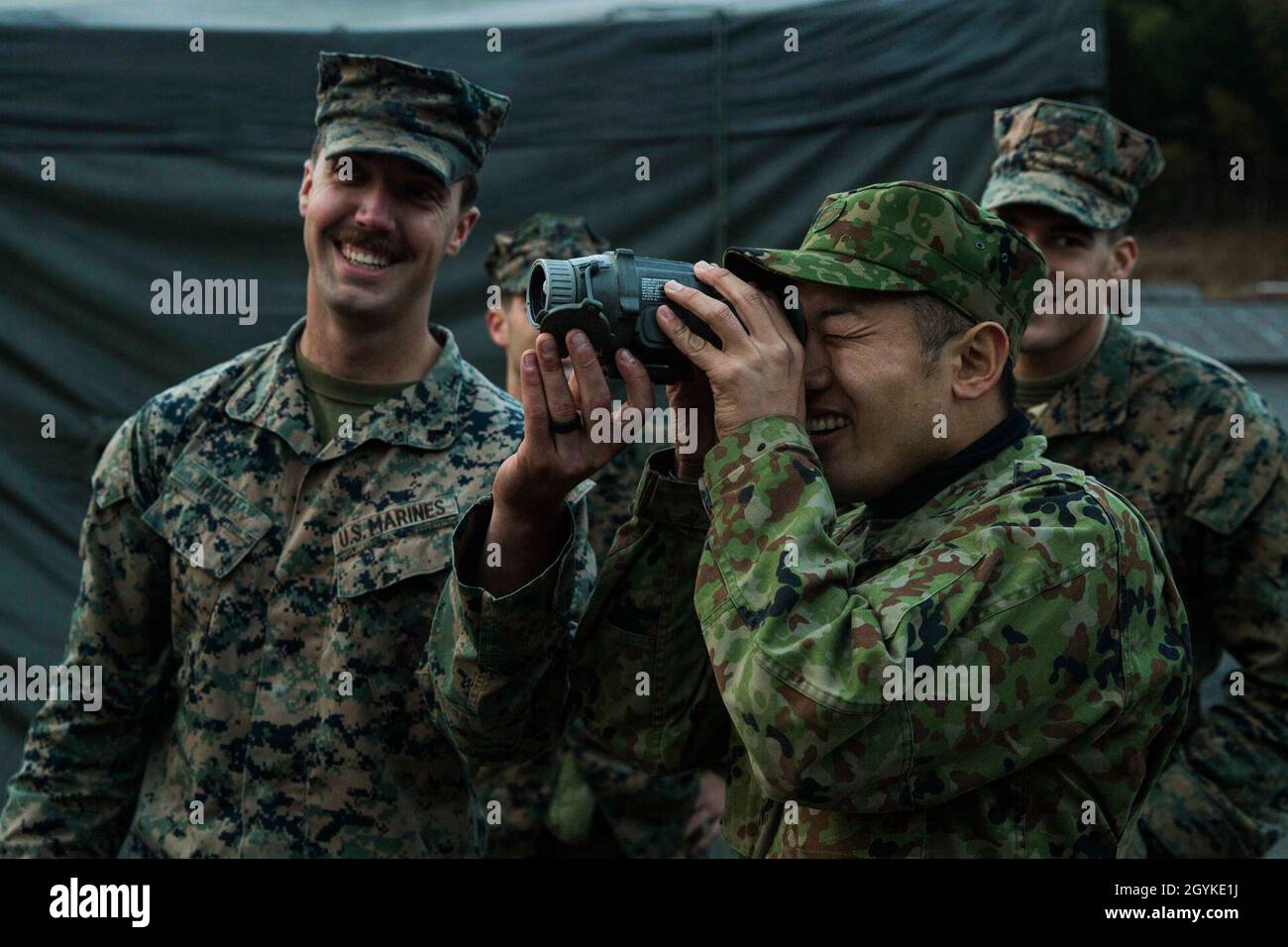 Cpl. Andrew Rath, a machine gun squad leader, with Battalion Landing ...