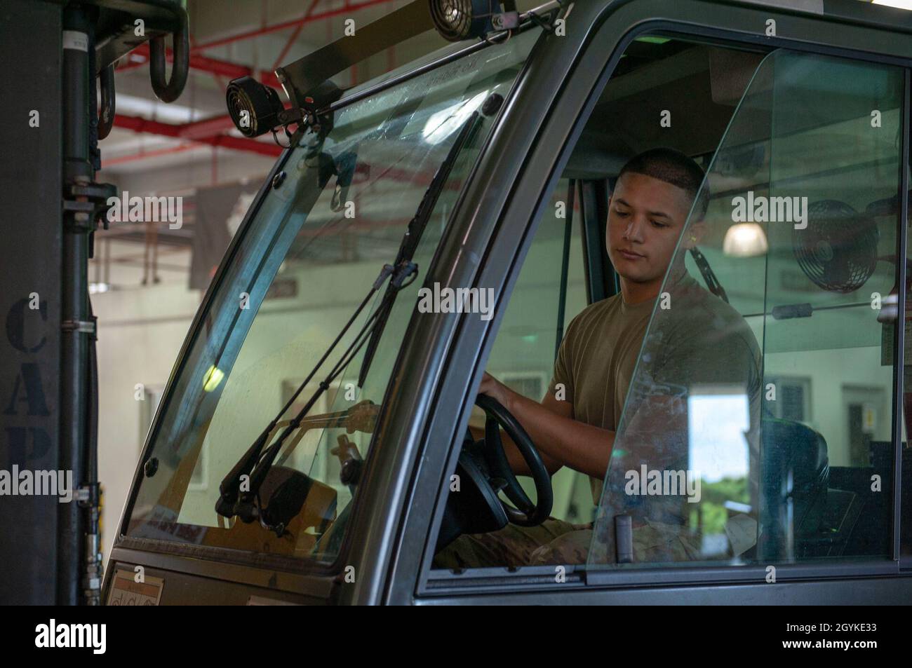 U.S. Air Force Airman 1st Class Daniel Moya Romero, 733rd Air Mobility ...