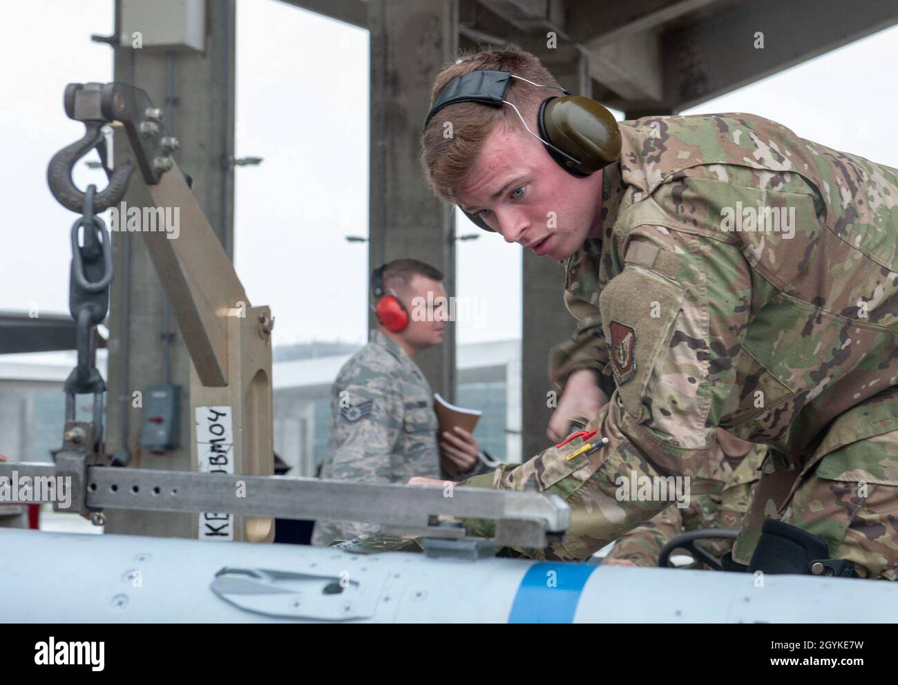 U.S. Air Force Senior Airman Brandon Carson, 44th Aircraft Maintenance ...