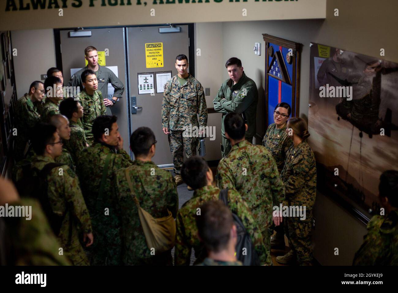 U.S. Marine Corps Capt. Jacob Coffey, a pilot training officer with ...