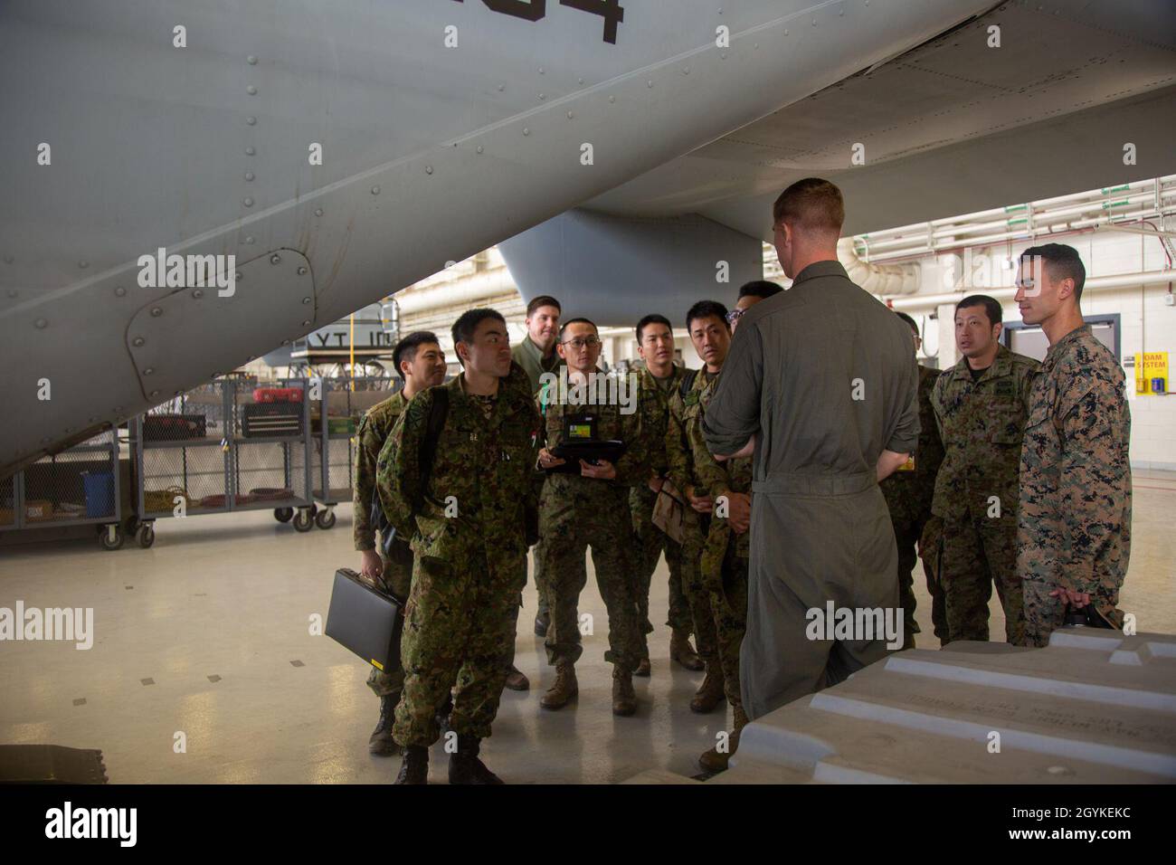 U.S. Marine Corps Sgt. Brian Anderson, a crew chief with Marine Medium ...