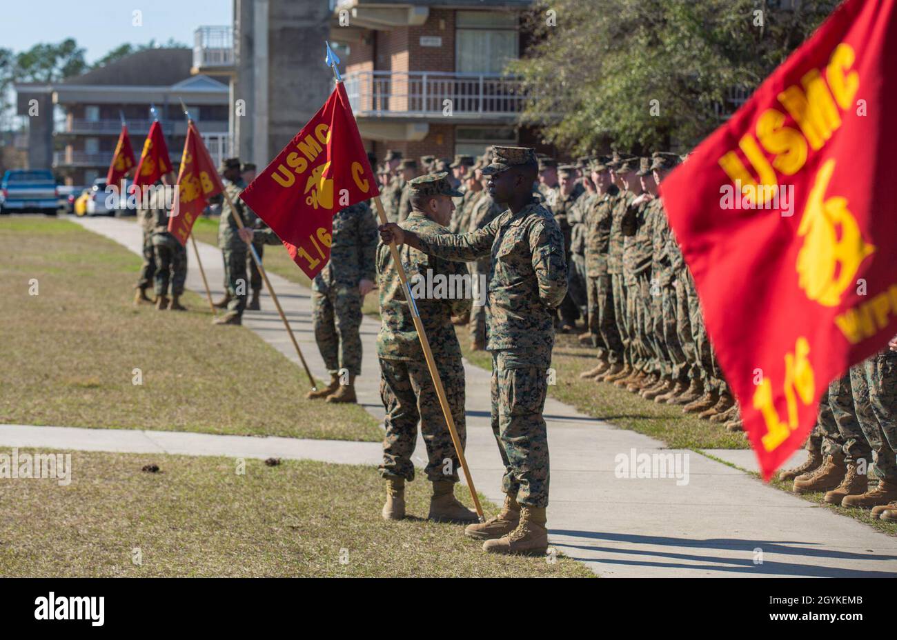 U. S. Marines with 1st Battalion, 6th Marine Regiment, 2nd Marine ...