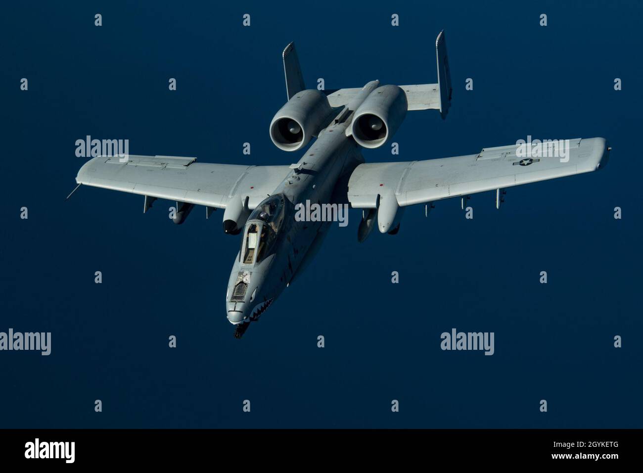 A U.S. Air Force A-10C Thunderbolt II flies above the U.S. Central ...