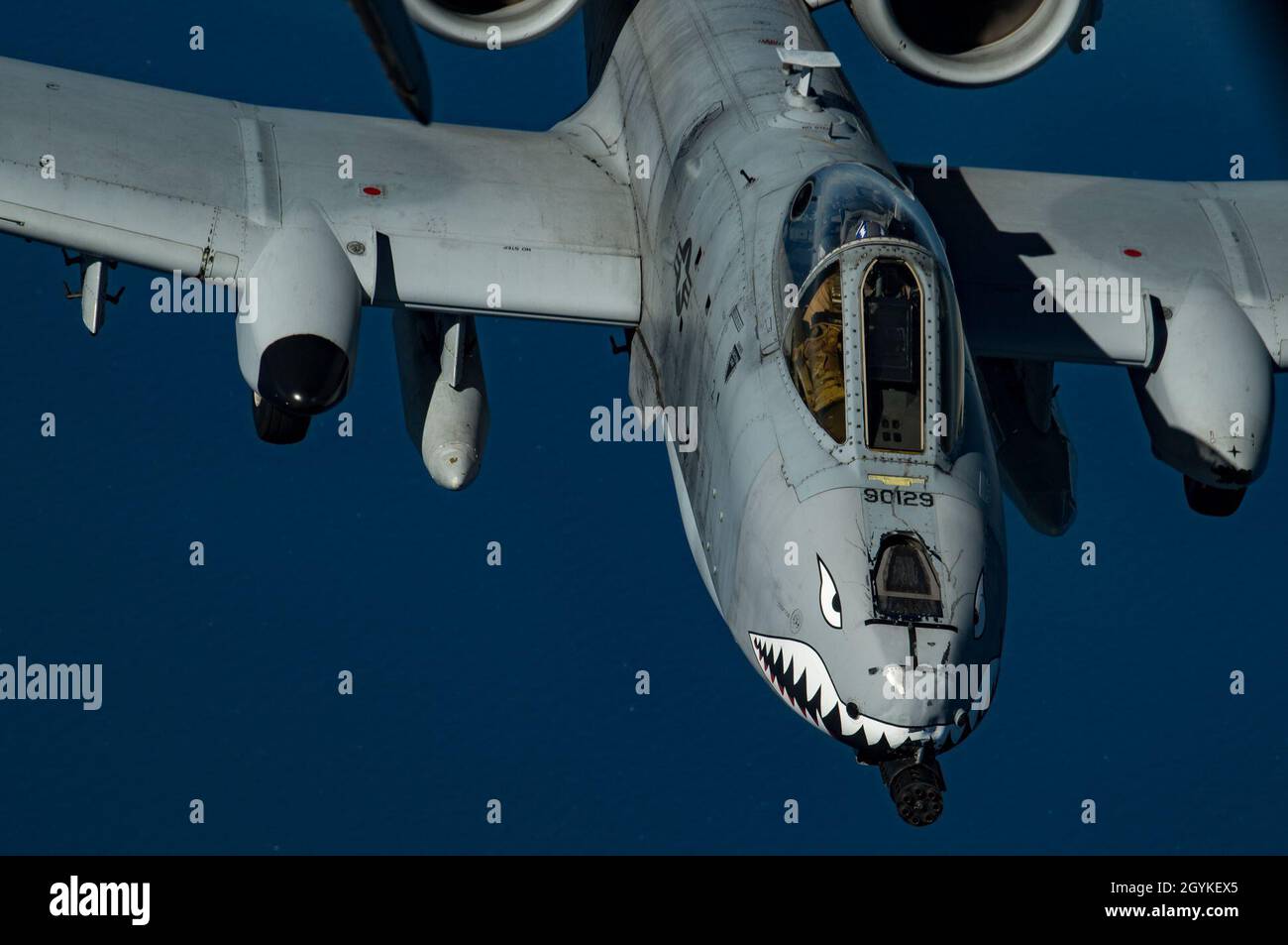 A U.S. Air Force A-10 Thunderbolt II flies above the U.S. Central ...