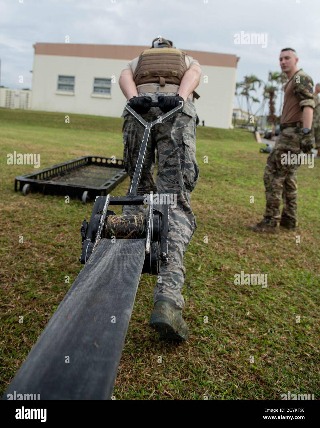 U.S. Air Force Airman 1st Class Tyler Moore, 18th Logistics Readiness Squadron fuels ...
